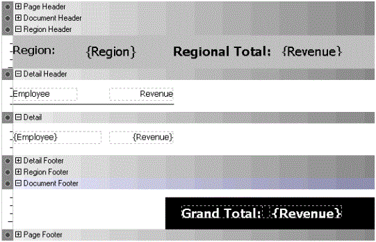 Metric calculation in document sections