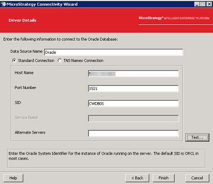 Connect via DSN (Driver)