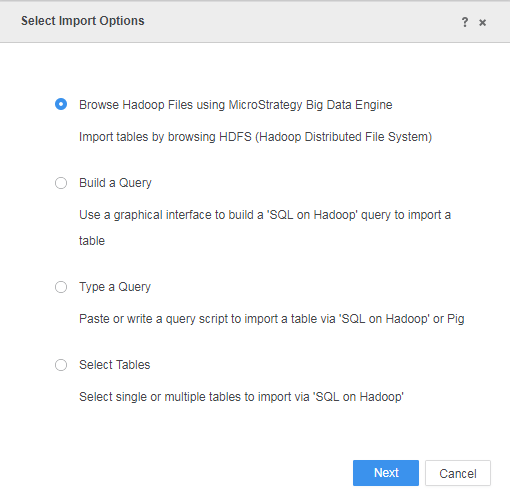 Instrucciones para registrar la puerta de enlace de MicroStrategy Hadoop