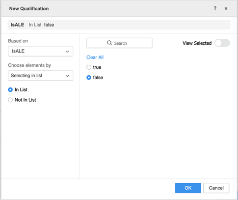 Criar uma qualificação de filtro com o conector SAP S/4HANA