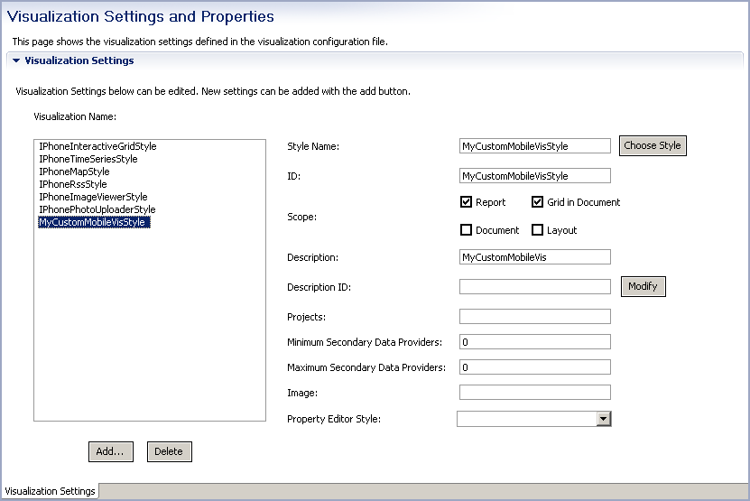 Register A Custom Widget For Ios With Microstrategy Web