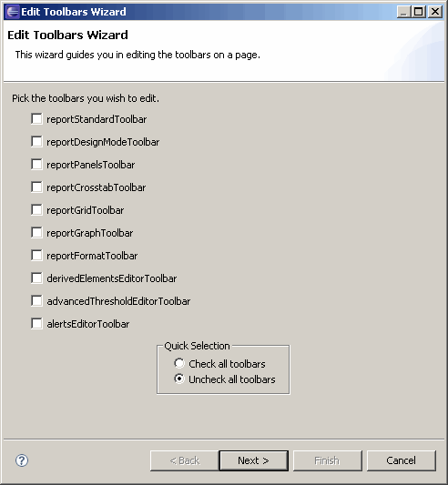 Edit HTML Toolbars Wizard