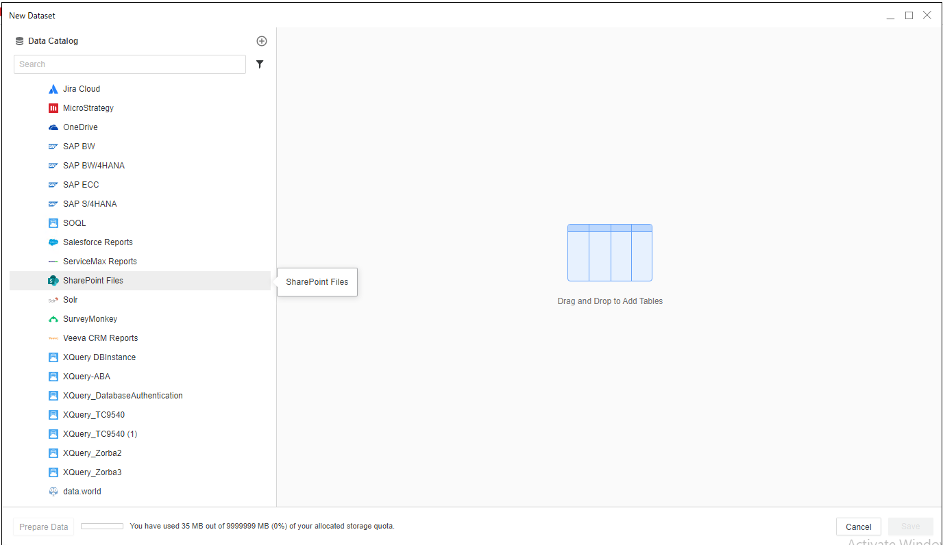 Usar o conector de arquivos do SharePoint