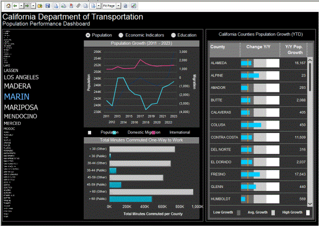 Microstrategy Dashboard Examples