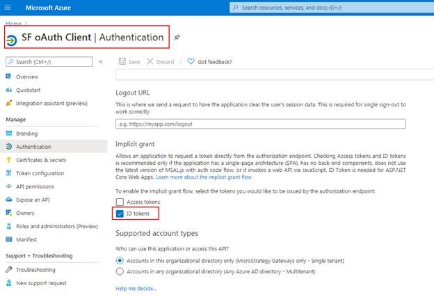 Integrating Strategy with Snowflake for Single Sign-On using Microsoft ...