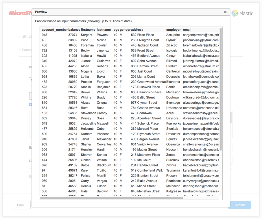 Use the Elasticsearch Connector