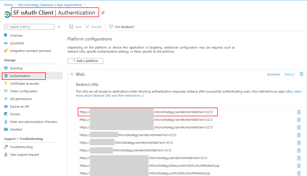 Integrating MicroStrategy with Snowflake for Single Sign-On using Azure AD