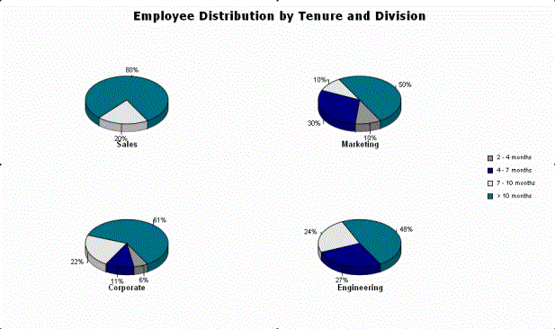 Employee Distribution by Tenure and Division