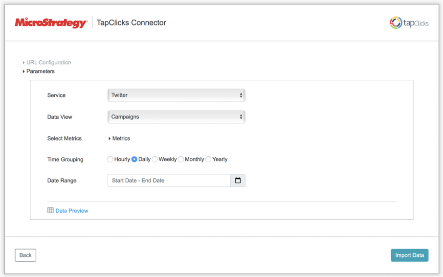 Use the TapClicks Connector