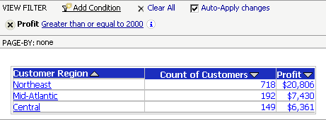 Apply a View Filter to a Report