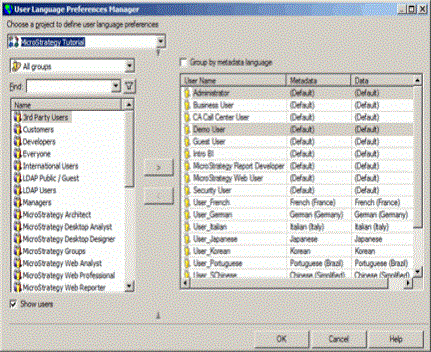Selecting Preferred Languages for Interfaces, Reports, and Objects