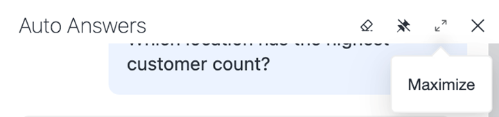 Use Auto Answers to Self Serve Insights