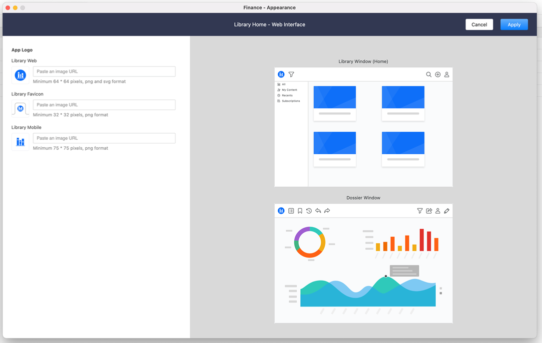 Preview Feature: Modify the Library Logo