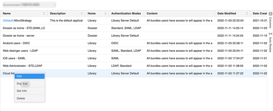 Selecionar um modo de autenticação no nível do aplicativo
